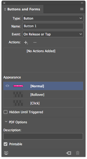 Use the Export to Interactive PDF dialog options—including page ...